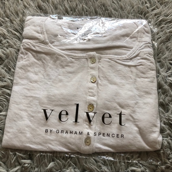 Velvet by Graham & Spencer | Tops | Velvet Graham Spencer Ginny Linen Blend Henley | Poshmark